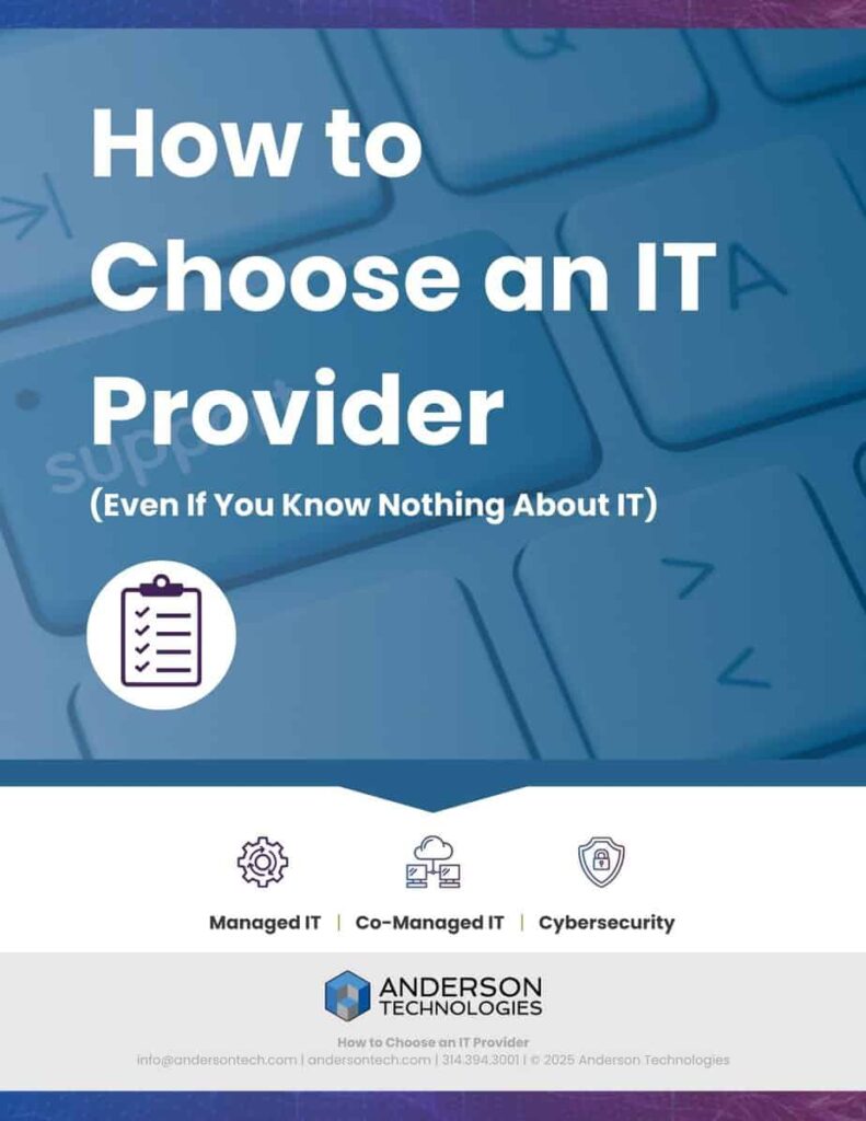How to Choose an IT Provider | Anderson Technologies