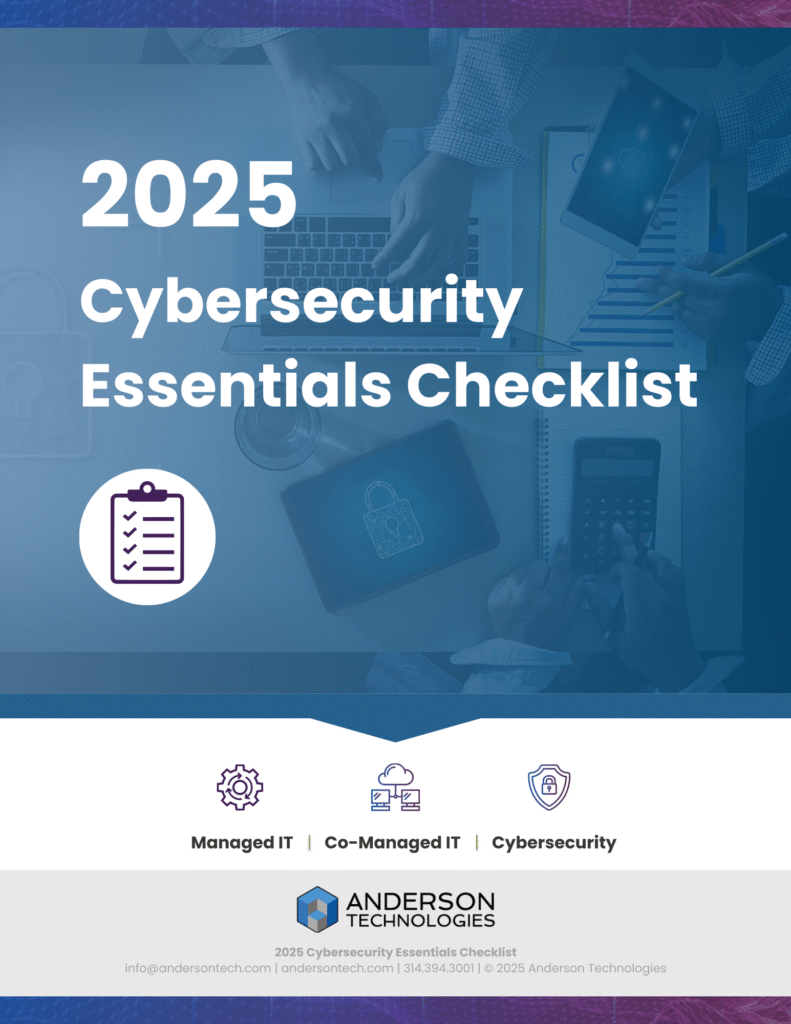 Cybersecurity Essentials Checklist | Anderson Technologies